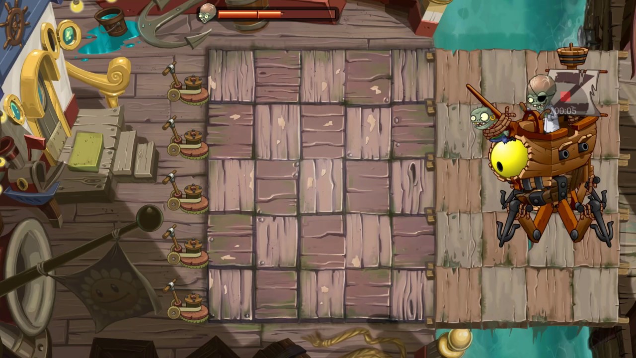 Plants vs Zombies 2 - How to beat The Pirate Seas Boss Battle - YouTube