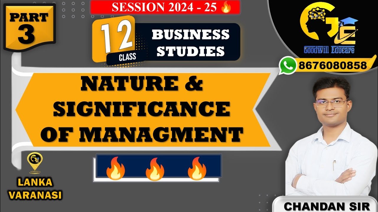 Chapter 1 | Nature and significance of management | Business Studies ...