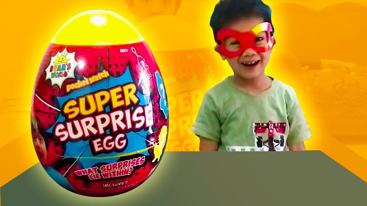 Unboxing Mainan Anak Ryan's Egg Toys Super Surprise Eggs, Video Anak ...