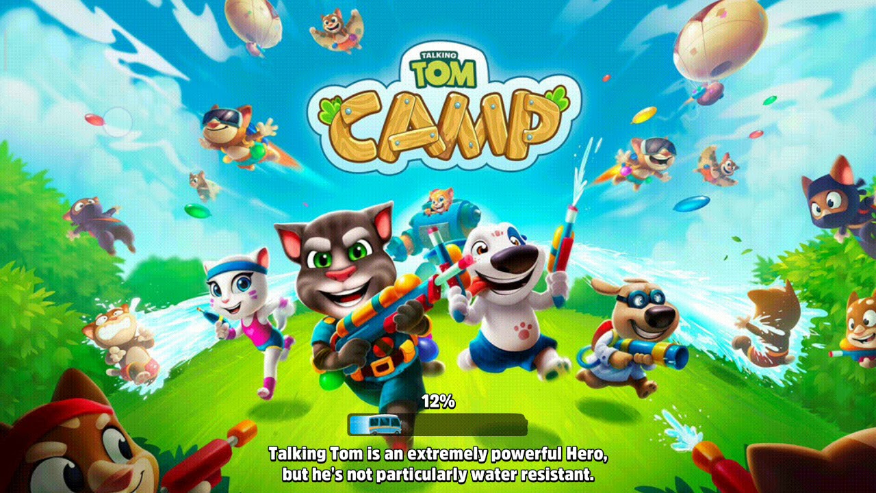 Talking Tom camp - YouTube