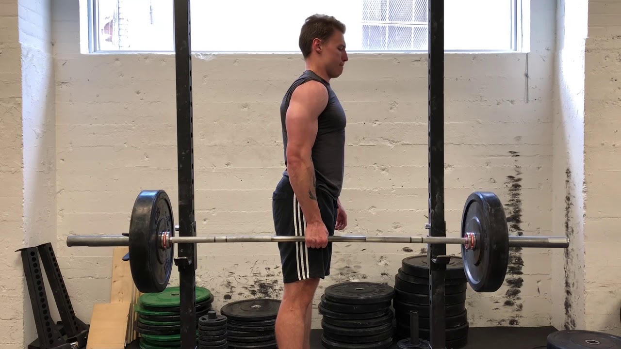 Single Arm Barbell Hold - YouTube
