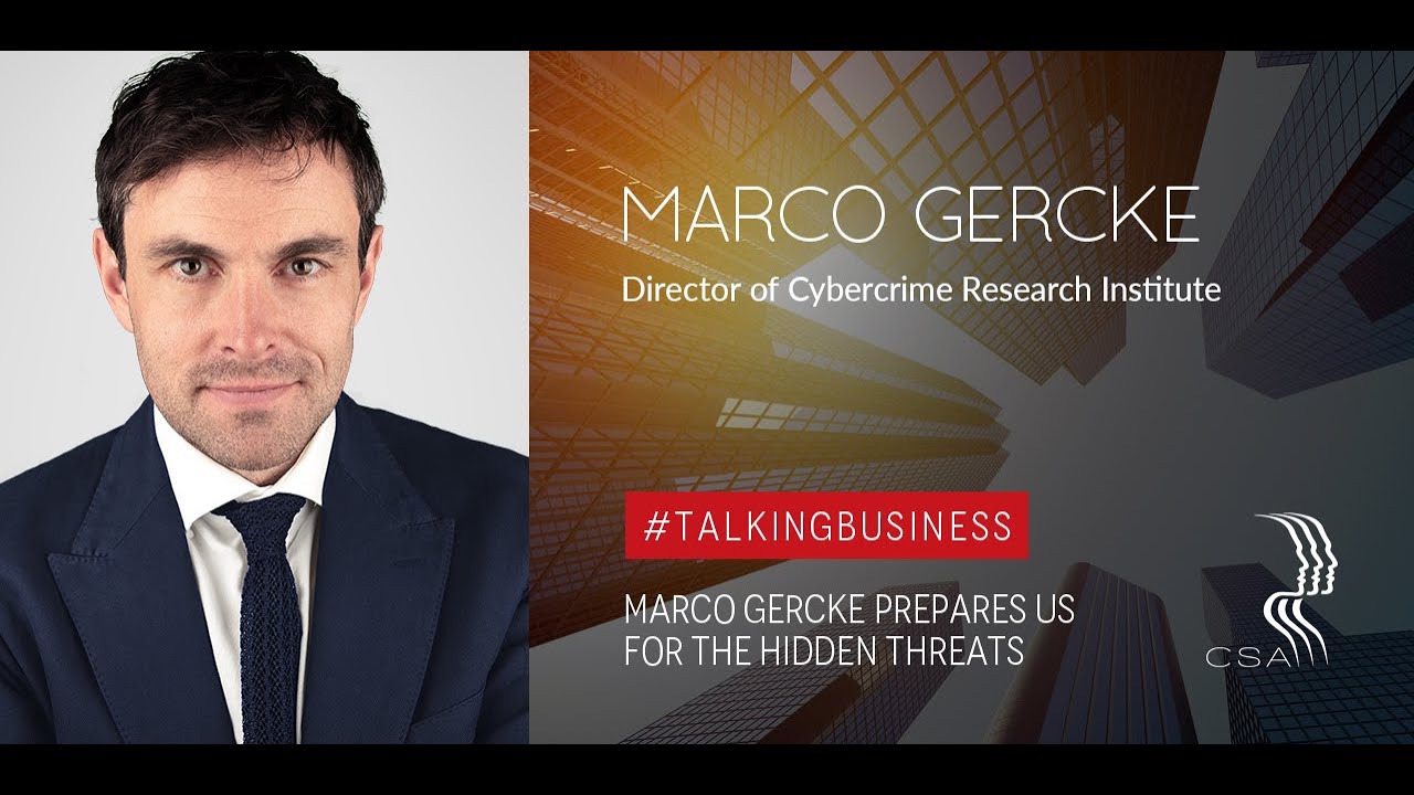 An exclusive CSA message from Marco Gercke - YouTube