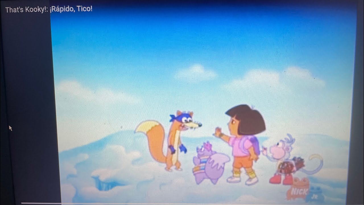 Soothe “n” glow giraffe watches the episode rapido Tico on Dora the ...