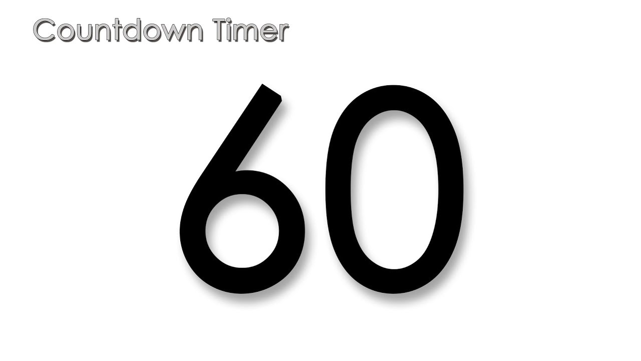 Countdown 60 seconds倒數計時60秒 - YouTube
