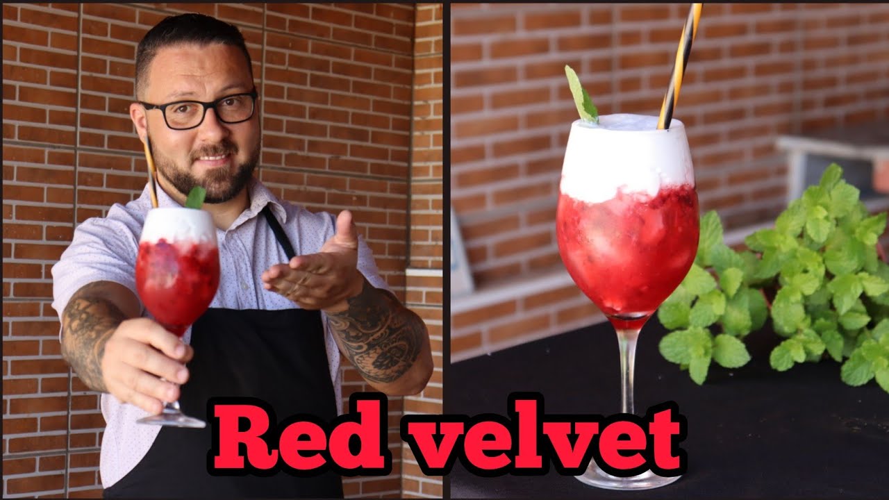Como fazer o drink red velvet - YouTube