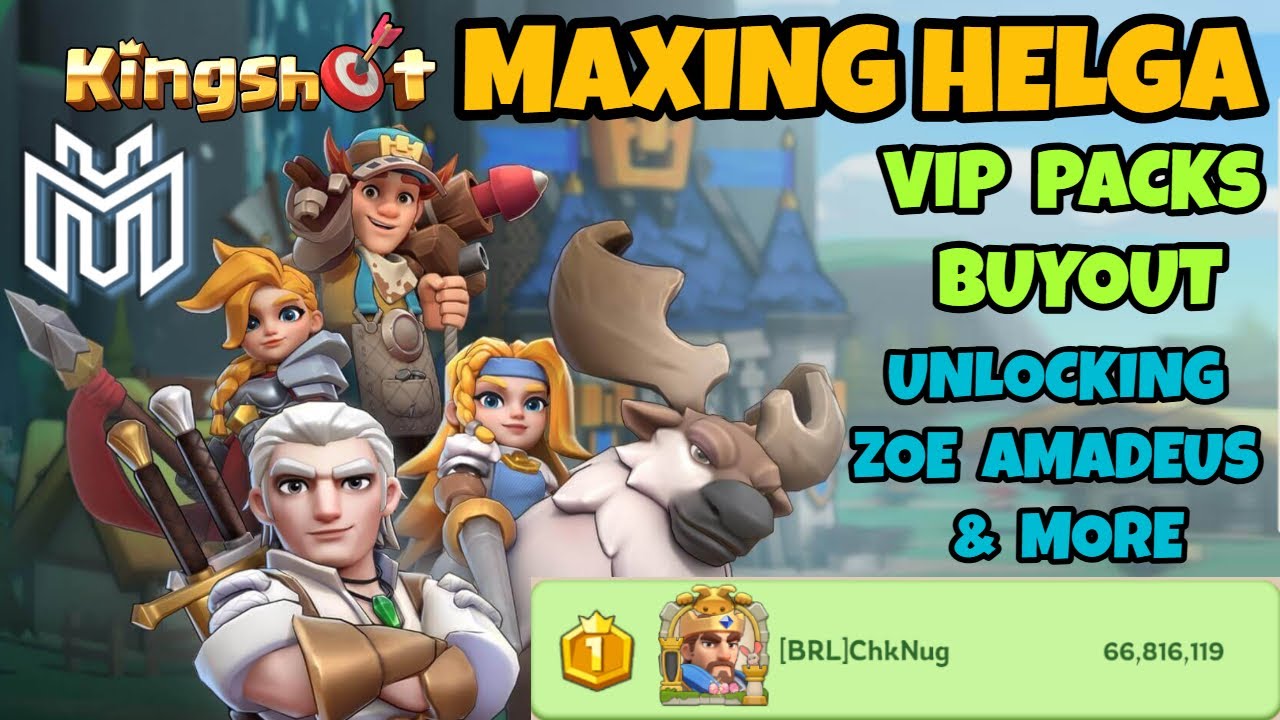 Kingshot MAXING Helga VIP Packs Buyout UNLOCKING ZOE AMADEUS & More. Whiteout Survival Mukbang ...