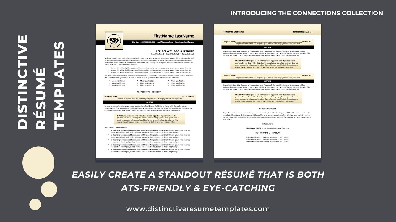 Versatile, ATS-Friendly Customer Service Resume Template for Microsoft ...