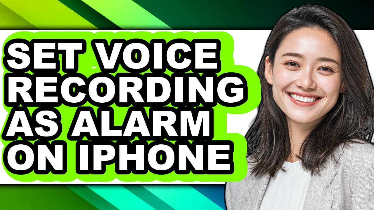 How to Set Voice Recording as Alarm on Iphone - Full Guide - YouTube