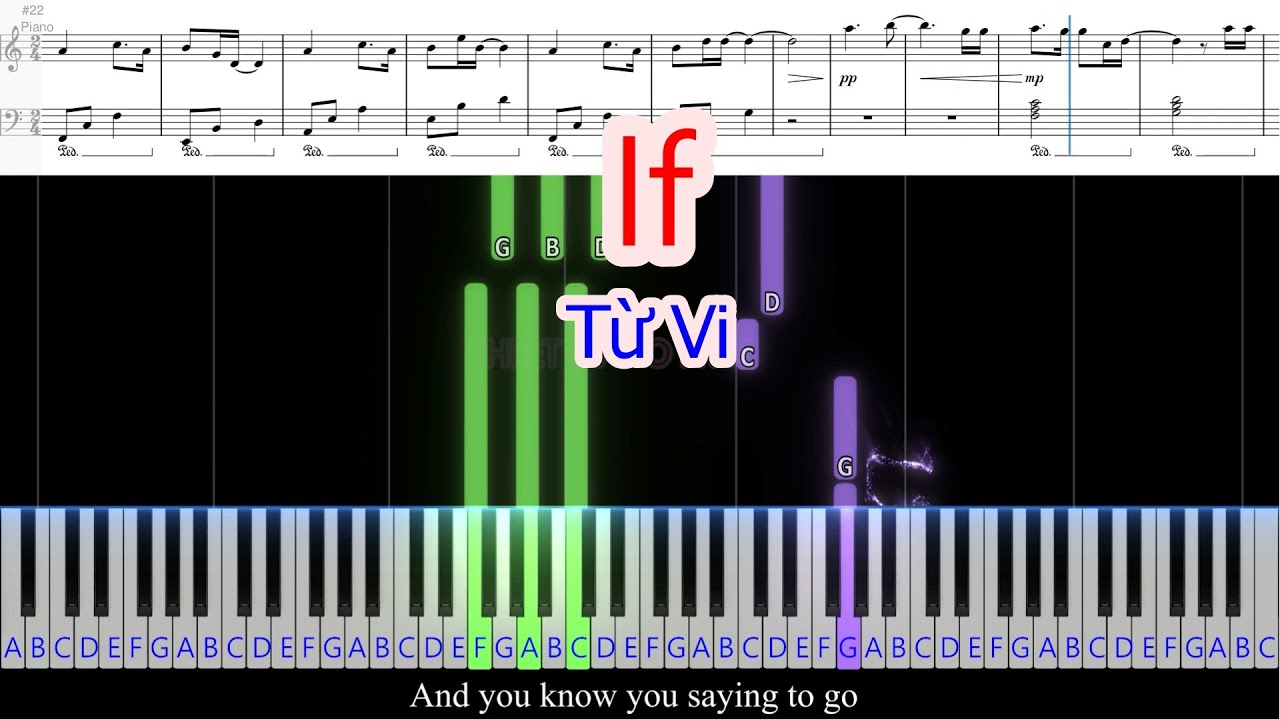 If - Từ Vi ( 徐薇) | Sheet Free - YouTube
