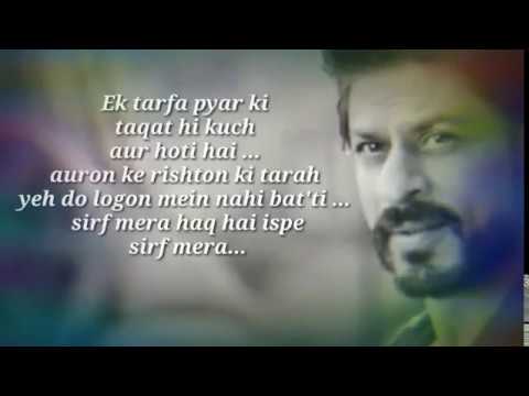 Shahrukh Khan best romantic dialogue short video clip for whatsapp status and instagram