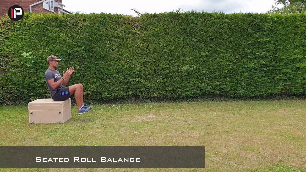 Seated Roll Balance - YouTube