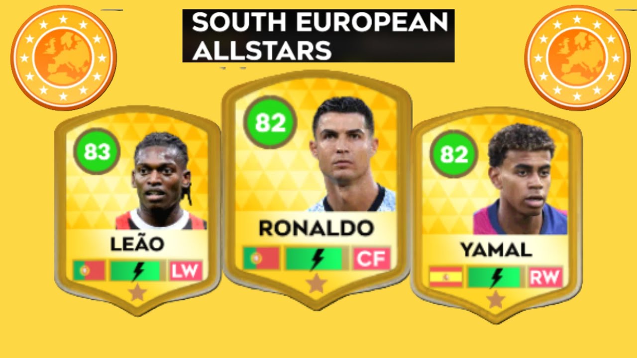 Title: ⚽🔥 DLS 25 | South European All-Stars Player Ratings ⭐ Ronaldo ...