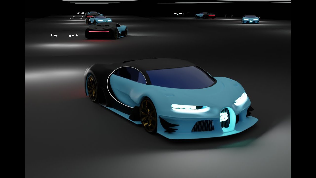 Bugatti Chiron Pur Sports Blender Model Showcase Video | How to make ...