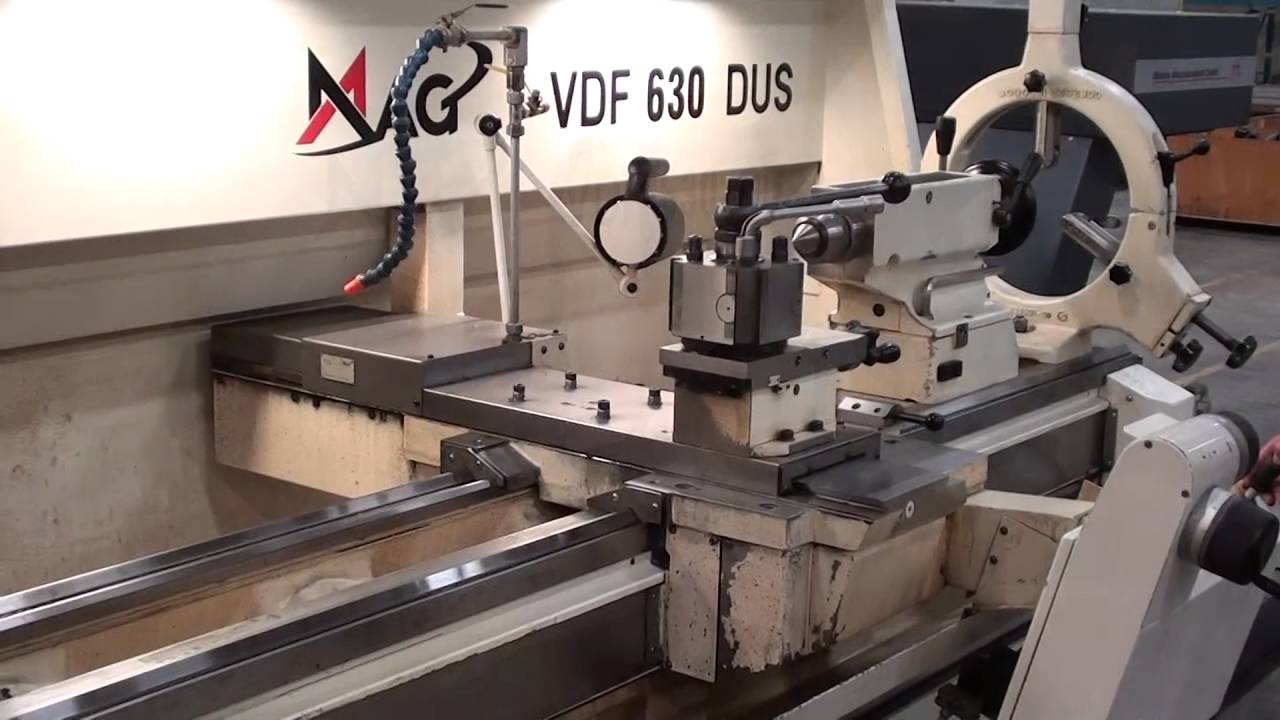 MAG Boehringer VDF DUS 630ti 24.8" x 120" Flat Bed CNC Lathe at Auction ...