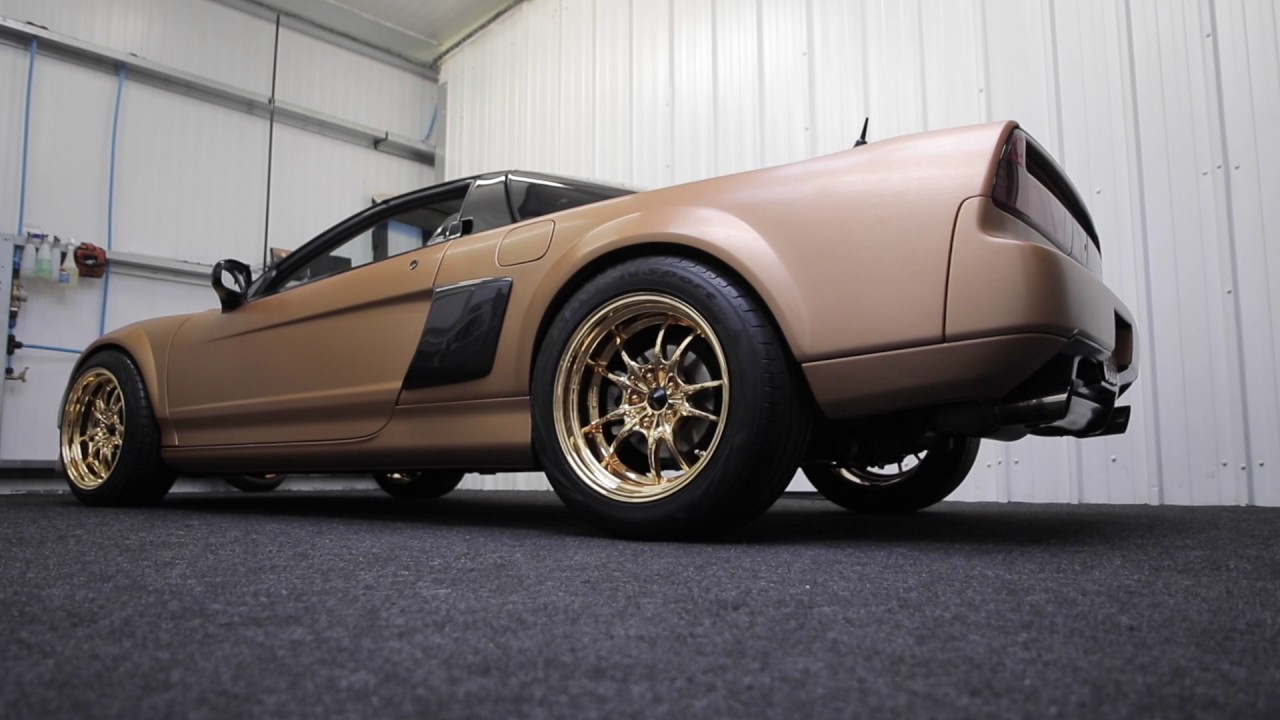 Amigo Wraps - Brushed Gold NSX wrap with 24ct gold plated wheels! - YouTube