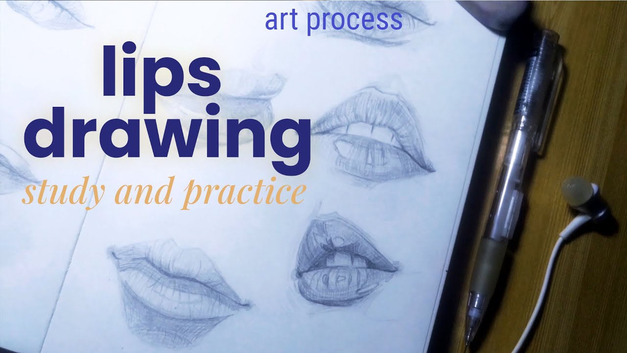 Practice Drawing LIPS \ Draw with Me - YouTube