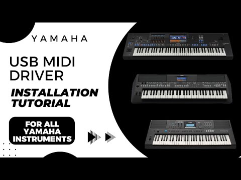 Step-by-Step Installation of YAMAHA USB MIDI Driver - YouTube