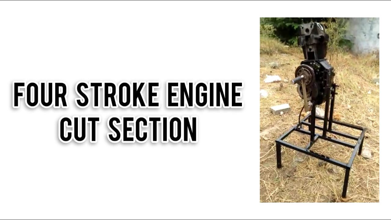 FOUR STROKE ENGINE USING CUT SECTION - YouTube