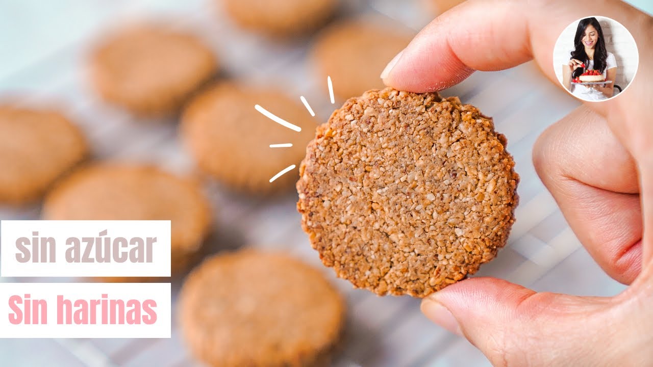 Galletas en 5 min SIN HARINAS, sin azúcar y facilísimas! 😋 Las harás ...