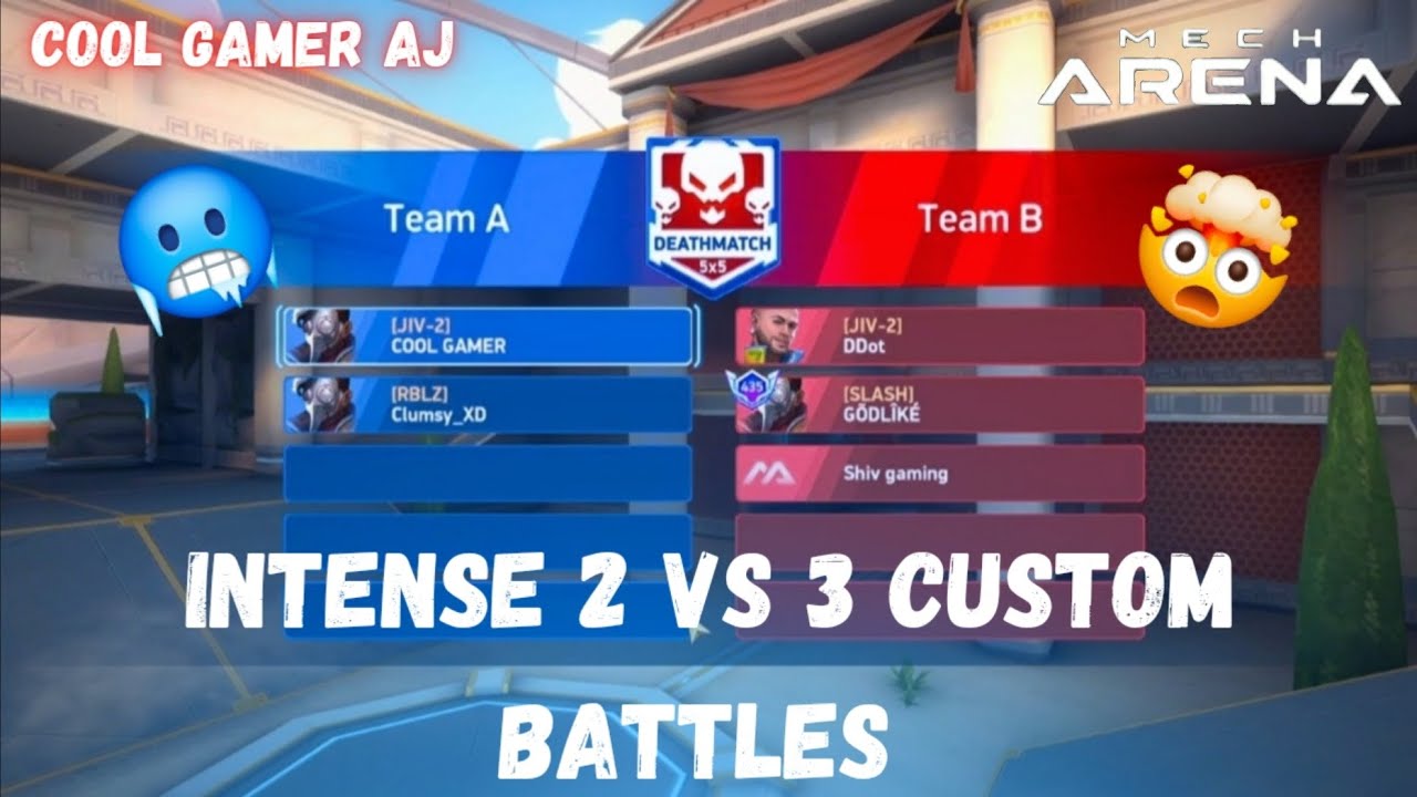Intense 2 Vs 3 Customs Battles Mech Arena COOL Gamer AJ - YouTube