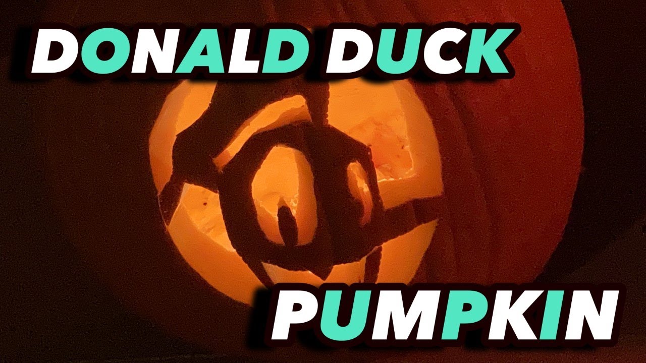 Donald Duck Pumpkin! - YouTube