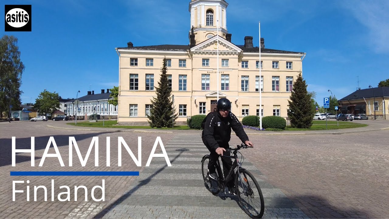 Finland Small City Walks: Sunny Day Walking Tour in Hamina - YouTube