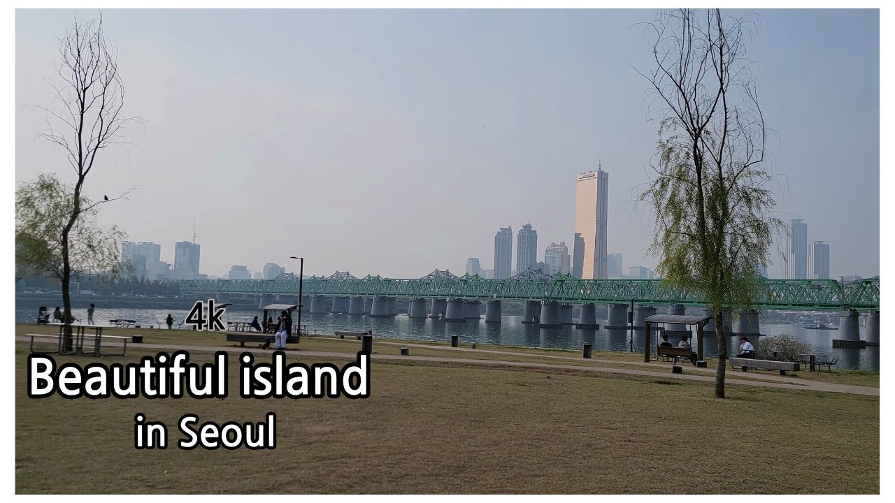 4K / Beautiful Island in Seoul / Nodeul Island / 한강 노들섬 - YouTube
