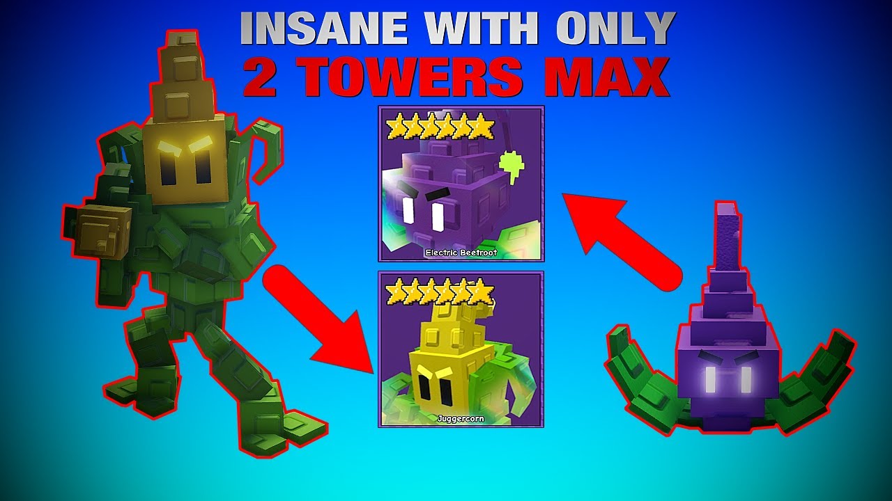 SOLO With Only 2 Towers Max on Roblox Garden Tower Defense - YouTube