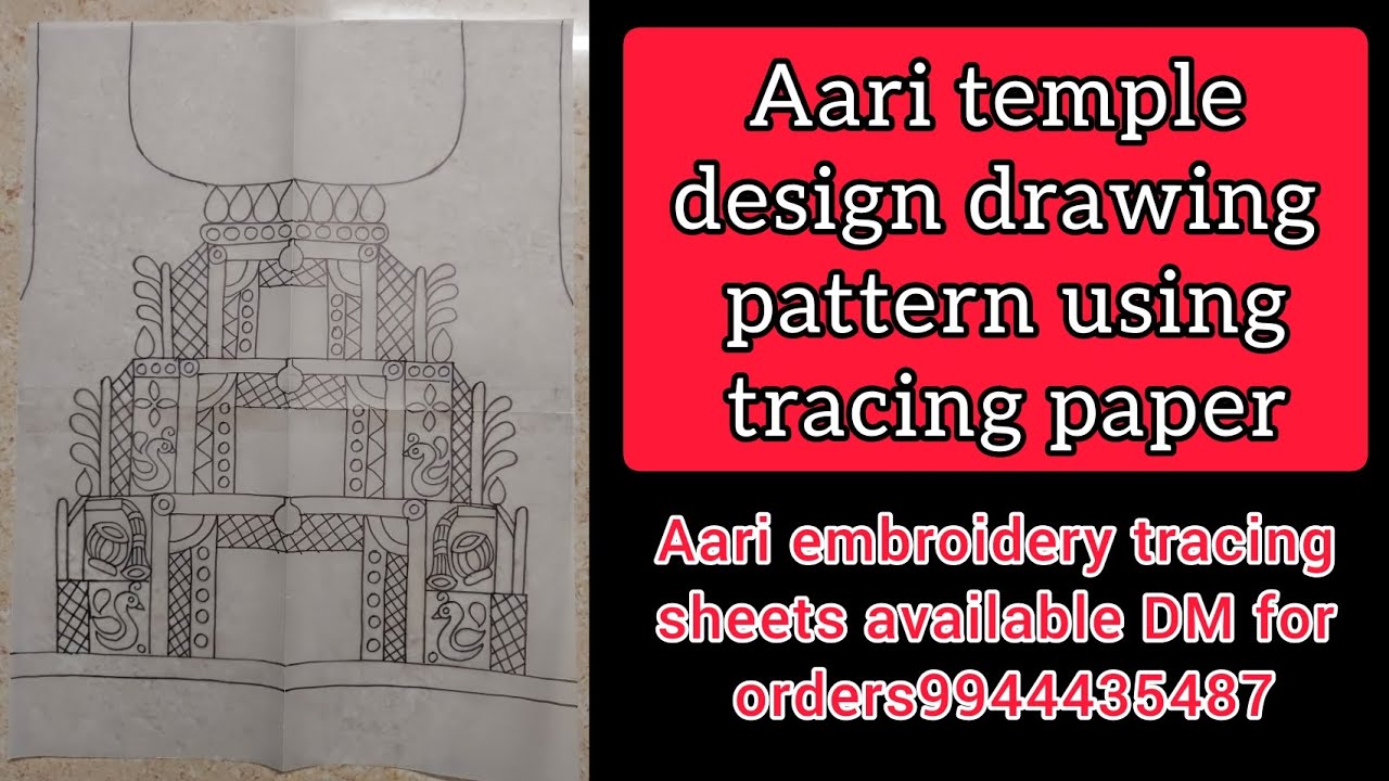 Aari embroidery tracing sheets available DM for orders9944435487#aari # ...