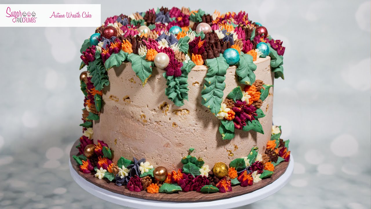Autumn Wreath Cake Reveal - LIVE - YouTube