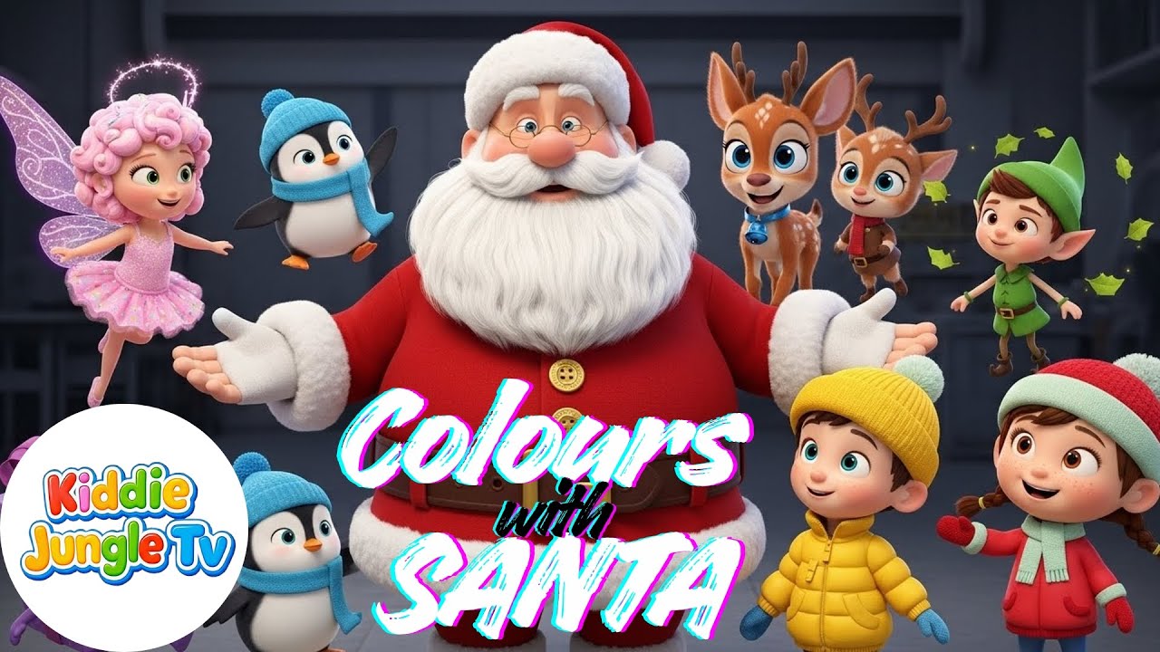 Learn Colors with Santa Claus 🎄🌈 | Christmas Color Song for Kids ...