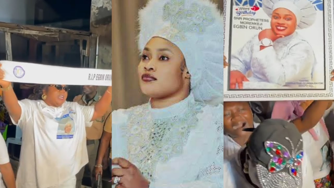 ESTHER IGBEKELE RAISE RIP BANNER FOR LATE PROPHETESS MORENIKEJI EGBIN ...