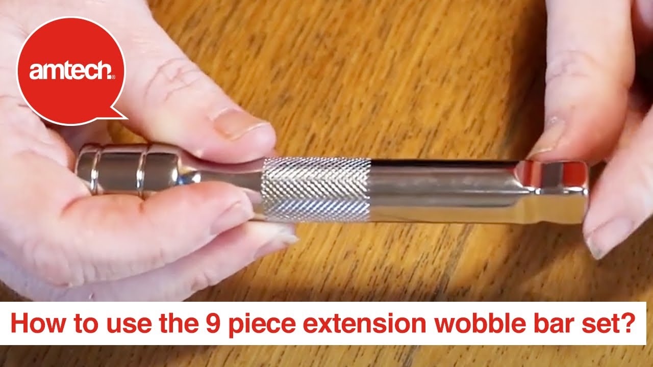 How To Use The Amtech 9pc Extension Wobble Bar Set - YouTube