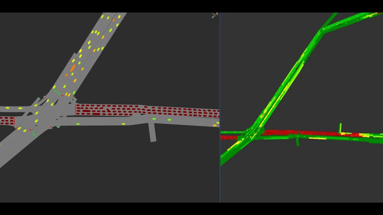 사고분석 VISSIM 사고발생 - YouTube