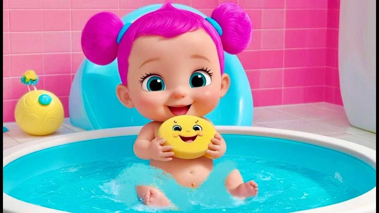 Bath Time Song | Fun and Educational Nursery Rhyme for Kids | Nursery ...