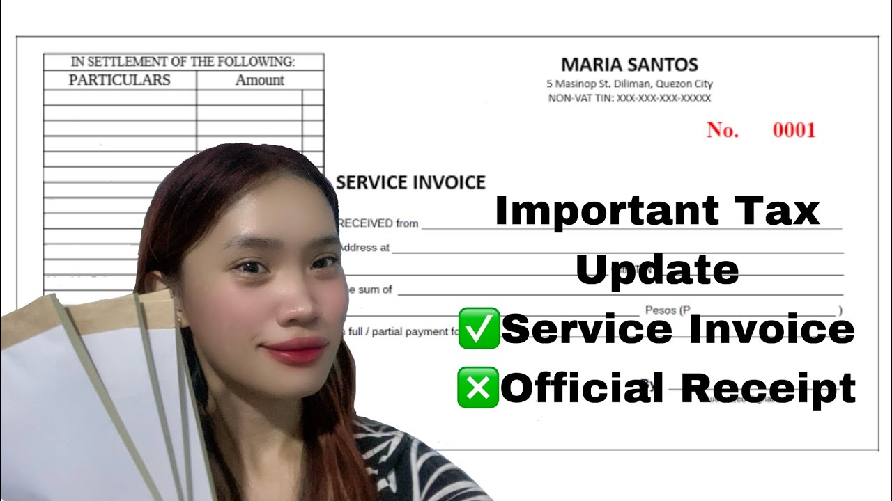 Important Tax Update Official Receipt to Service Invoice | Cleah Araujo ...