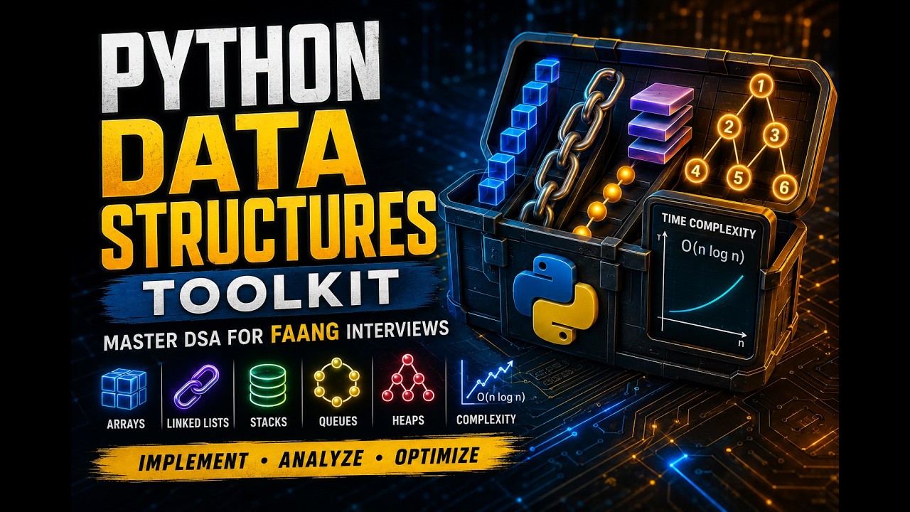 Master Python DSA: Arrays, Linked Lists, Heaps, Big O & Interview ...