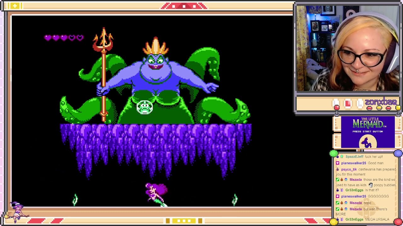 The Little Mermaid NES Win - First Playthrough | Boss Fight - YouTube