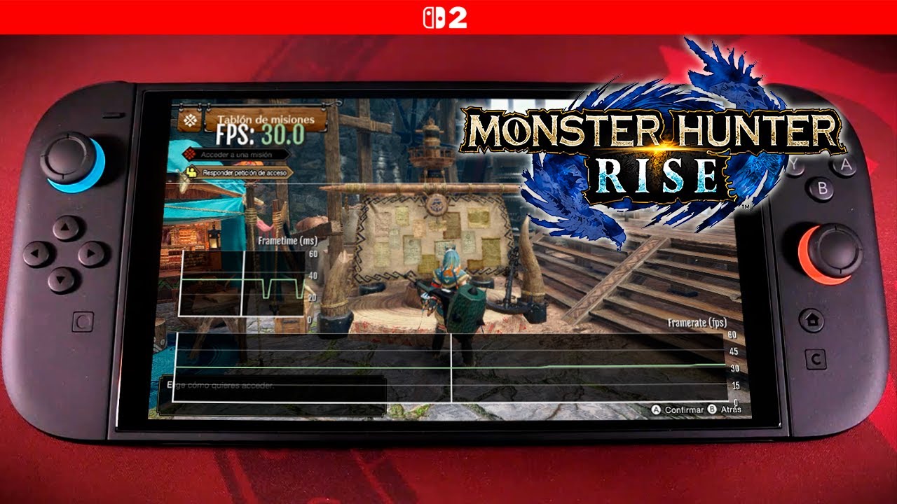 Monster Hunter Rise Switch 2 | Hardware fps test - YouTube