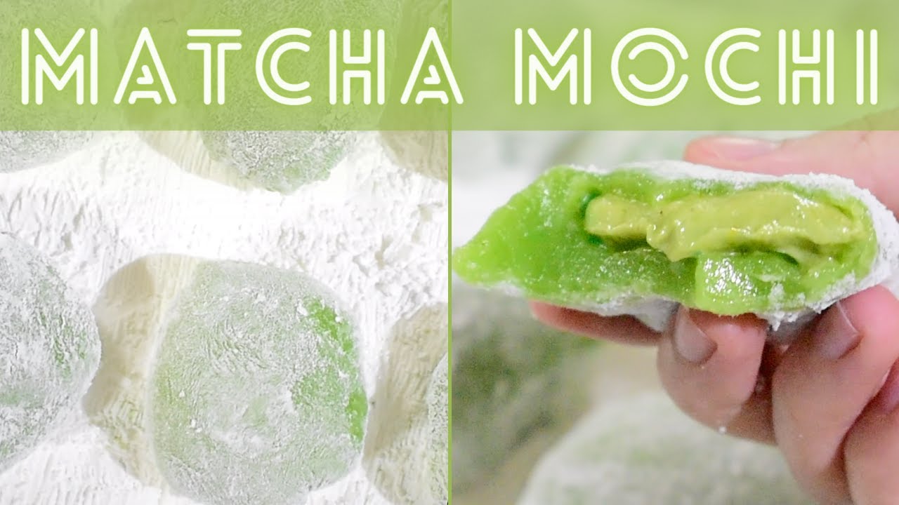 Matcha Mochi with Matcha Filling Recipe 💚 - YouTube