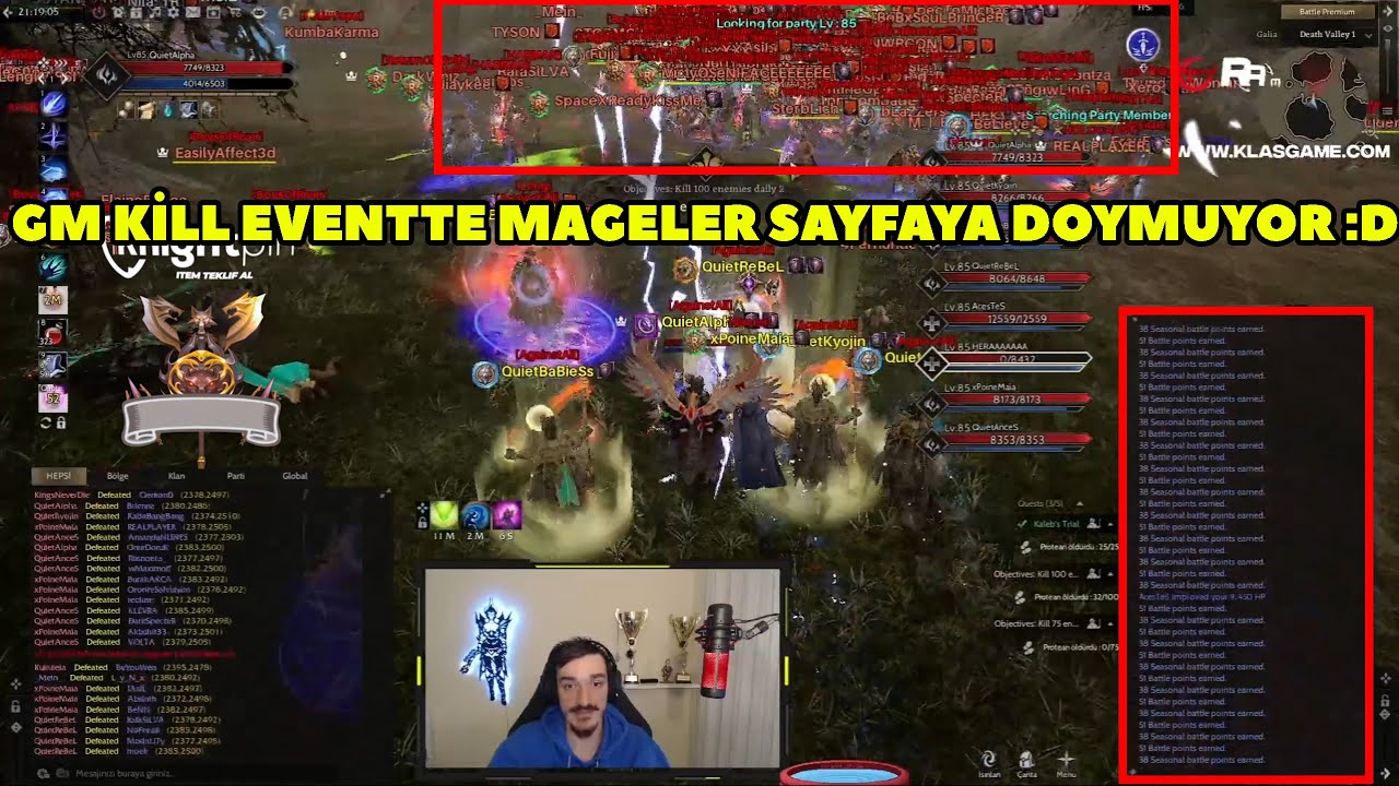 QuietAlpha - (Galia) GM Kill Eventte Mageler Oyunculara Nefes ...
