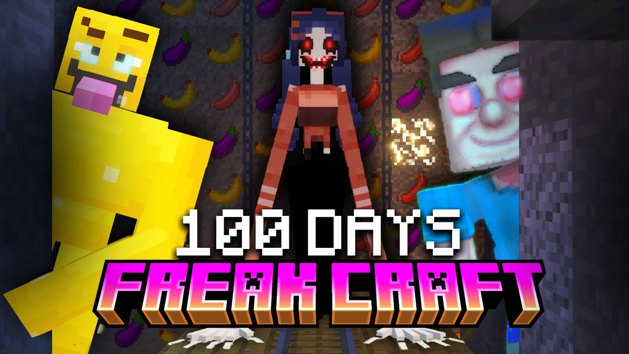 I Spent 100 Days In Freaky Minecraft...Here’s What Happened. - YouTube