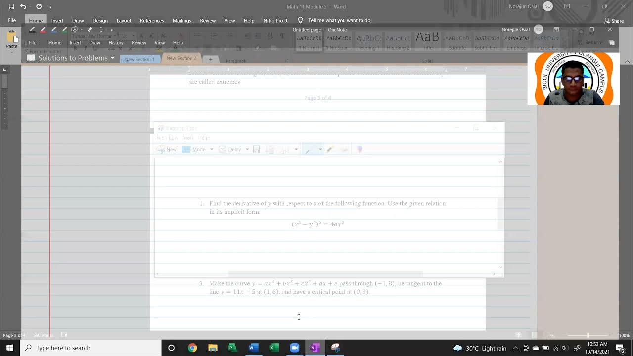 Implicit Functions, and Derivative in Implicit Form - YouTube