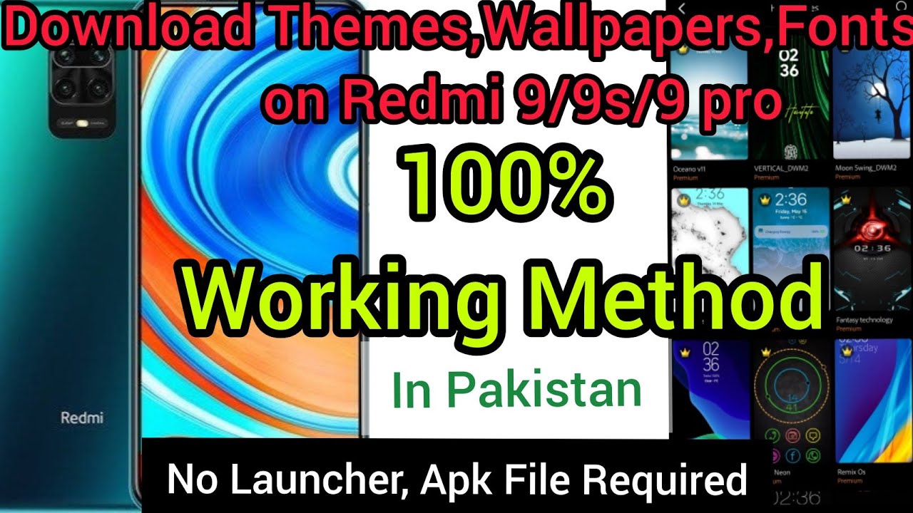 How to Download Themes on Redmi Note 9/9s/9 Pro in Pakistan|How to show ...