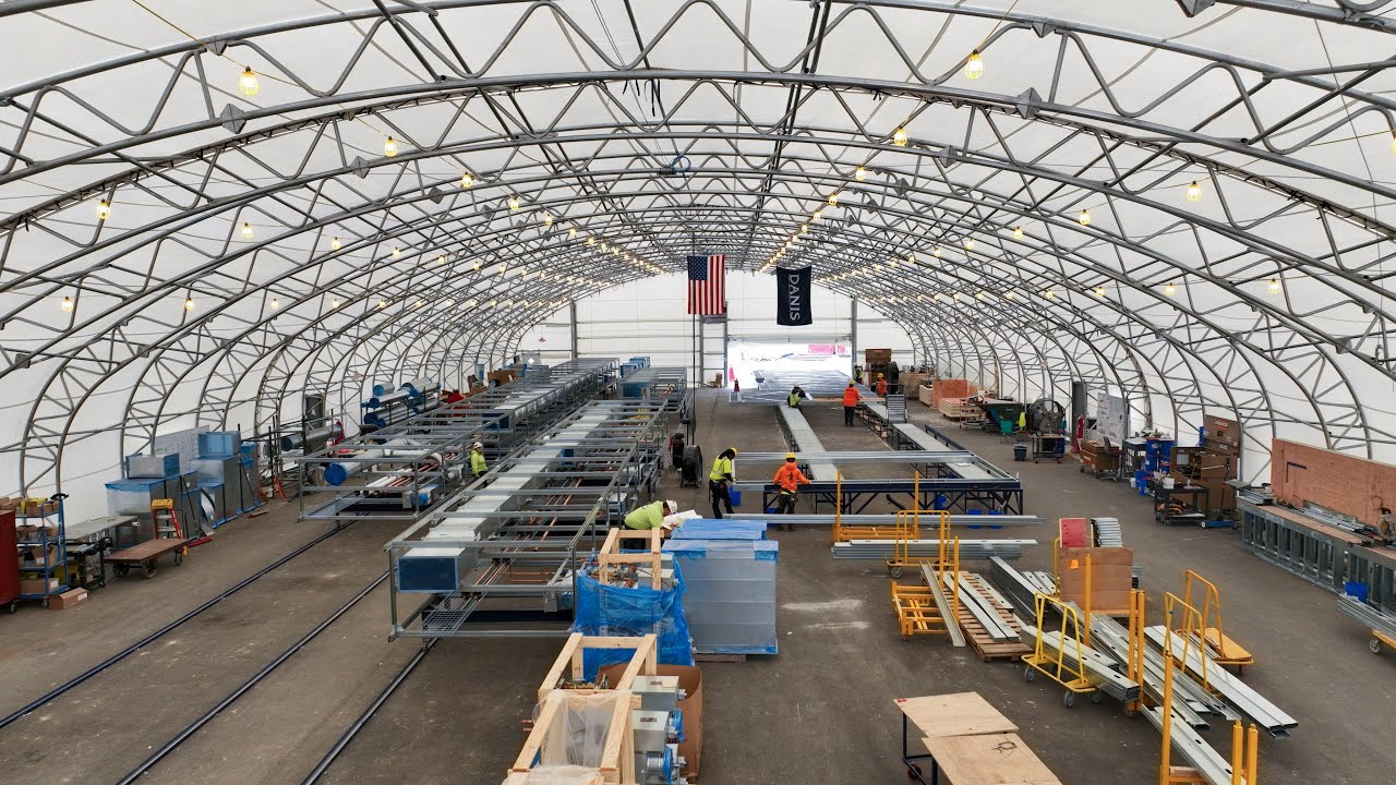 Danis Innovations // Onsite Industrialized Construction Center - YouTube