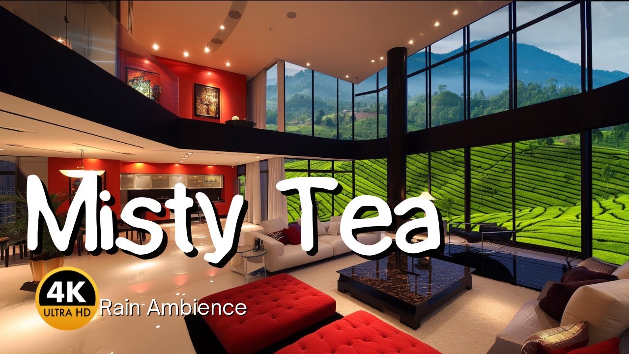 Misty Tea Fields: Gentle Rain Ambience - YouTube