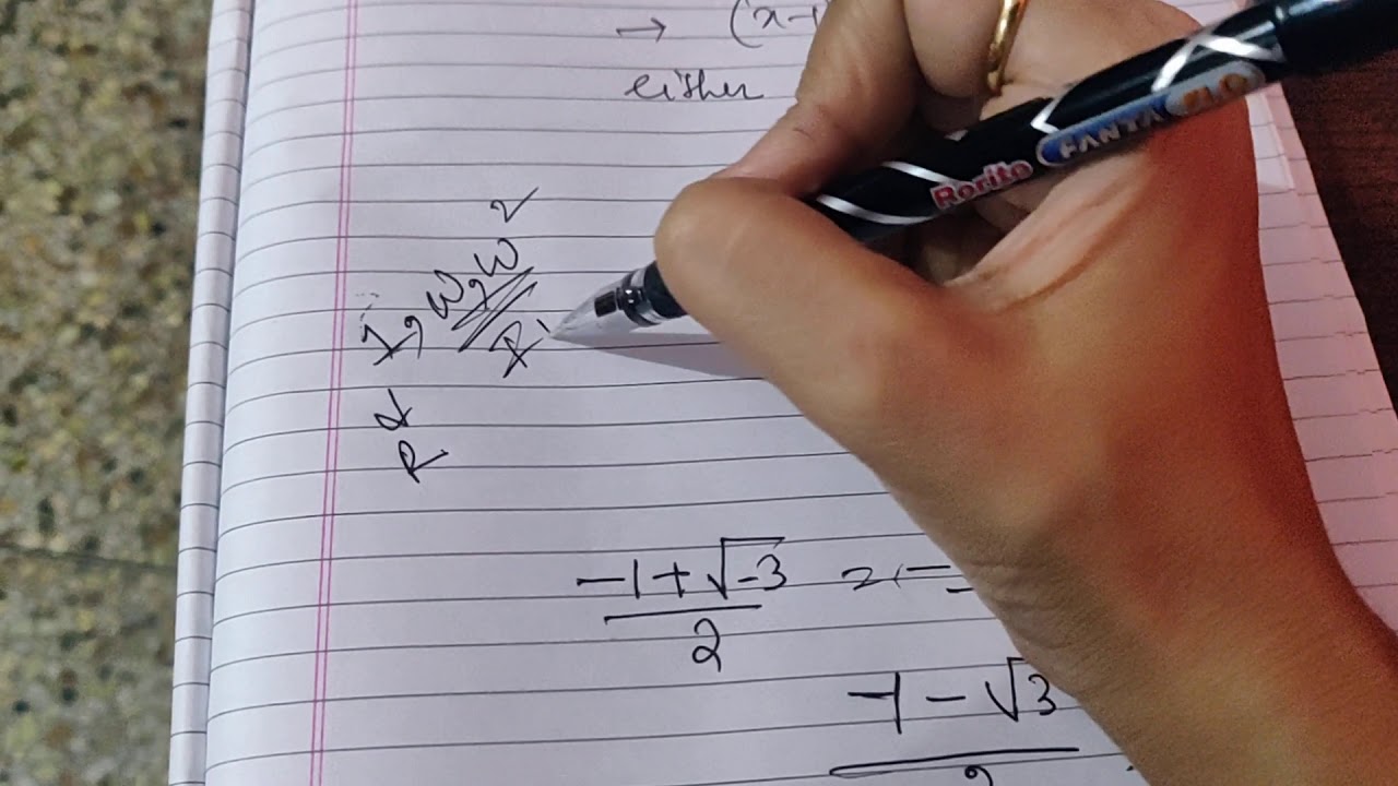 Cube root of 1/ complex number/ day 6 - YouTube