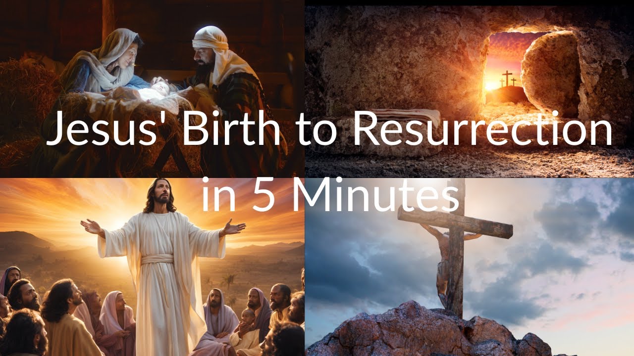 Jesus Christ's Life From Birth to Resurrection in 5 Minutes #Jesus #god ...