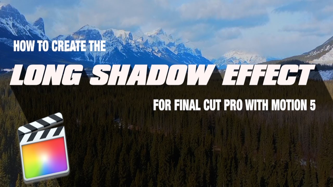 How to Create the Long Shadow Effect in Motion 5 - Free Plugin - YouTube