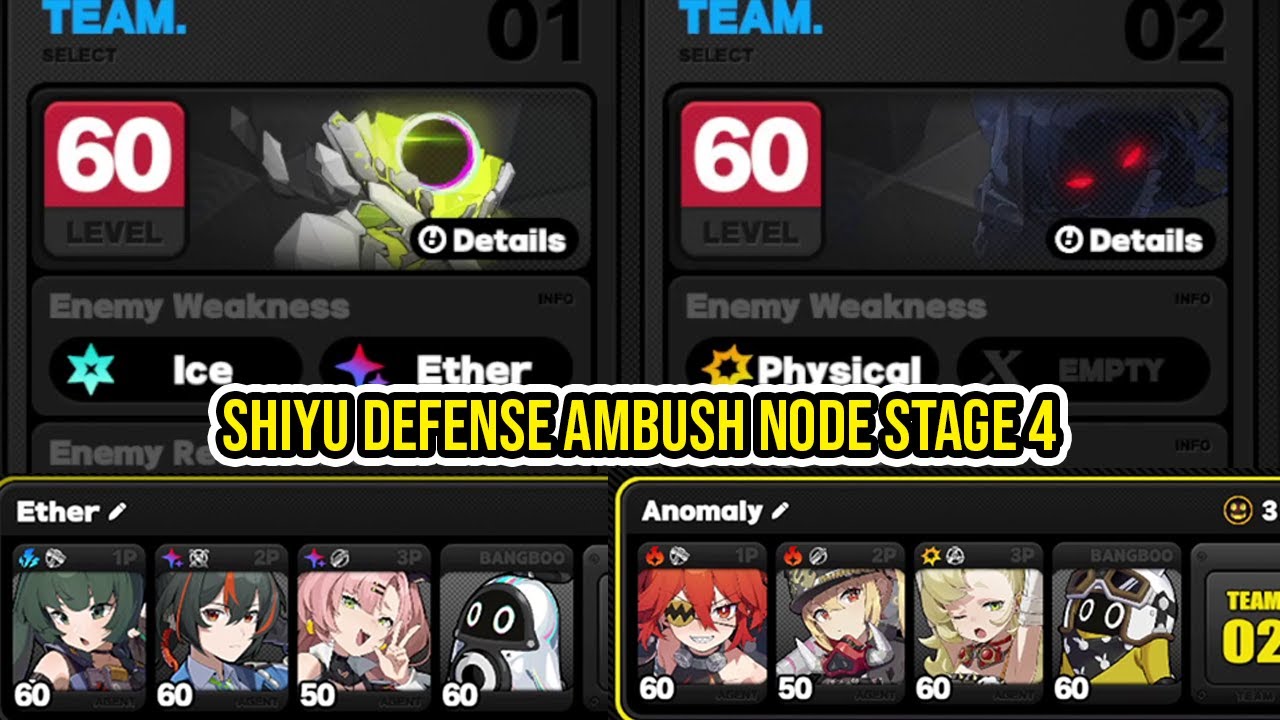 [ZZZ] Shiyu Defense Ambush Node Stage 4 S Rank - YouTube